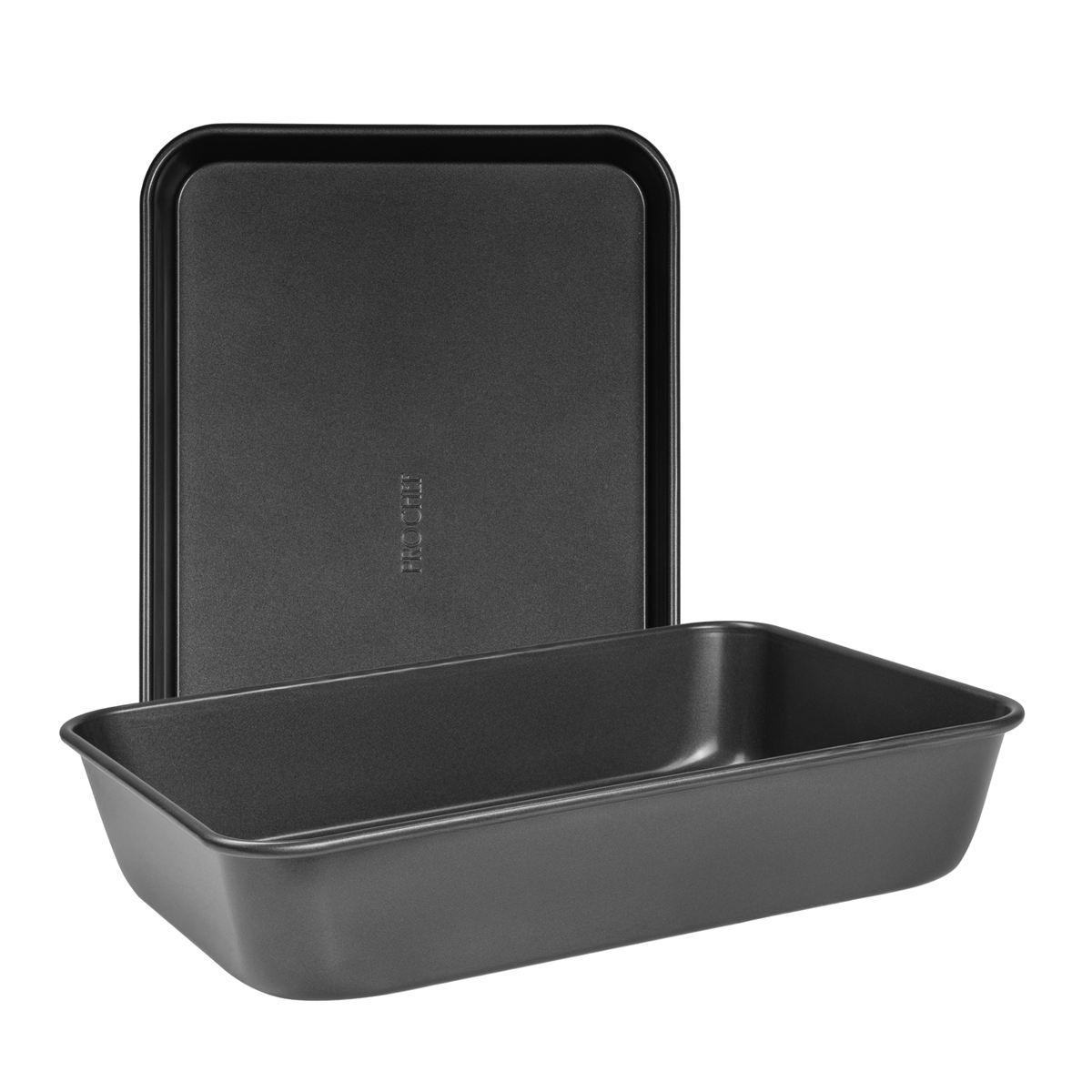 Large 2-Piece Roasting Tin & Oven Tray Set, Non-Stick – ProChef